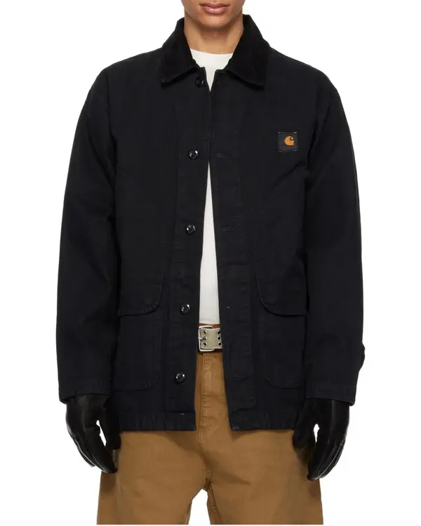 Carhartt Work In Progress Prescott Corduroy-collar Logo-patch Jacket