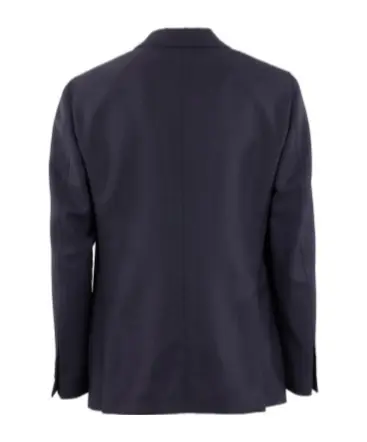LARDINI Single-breasted Wool Jacket - Black