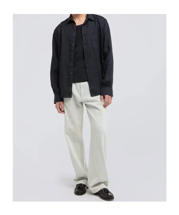 Aspesi Button-down Long-sleeved Shirt - Black