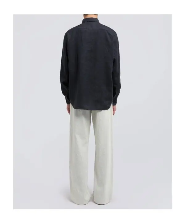 Aspesi Button-down Long-sleeved Shirt - Black
