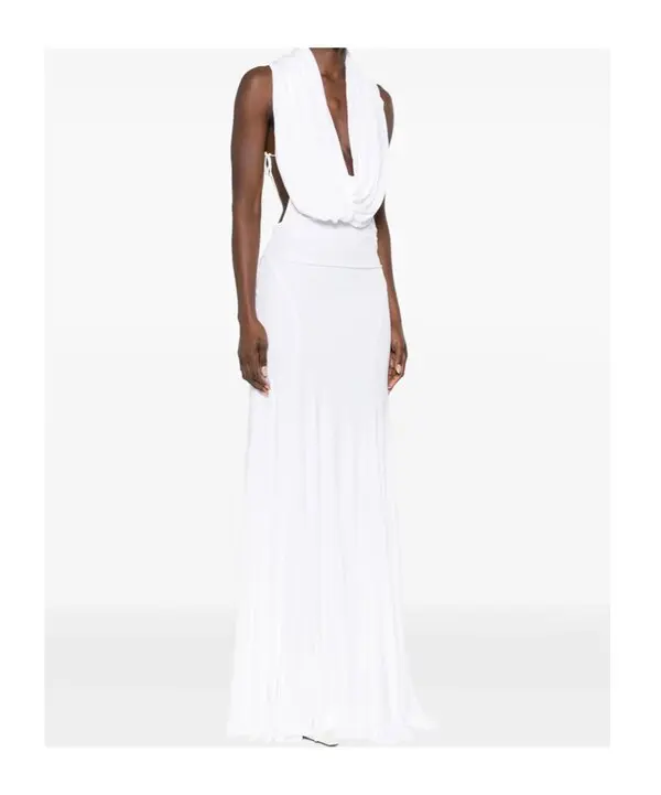 Christopher Esber Draped Cut-out Maxi Dress - White
