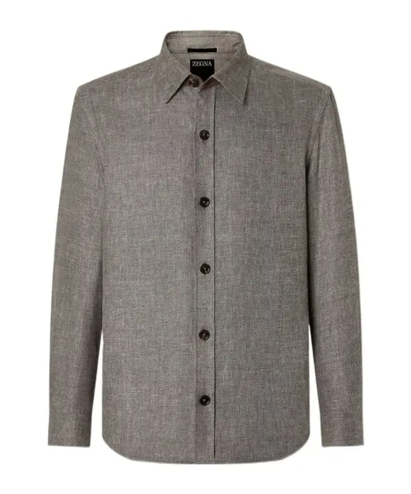 Zegna Buttoned Overshirt - Gray