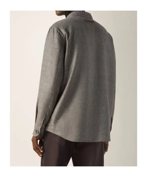 Zegna Buttoned Overshirt - Gray