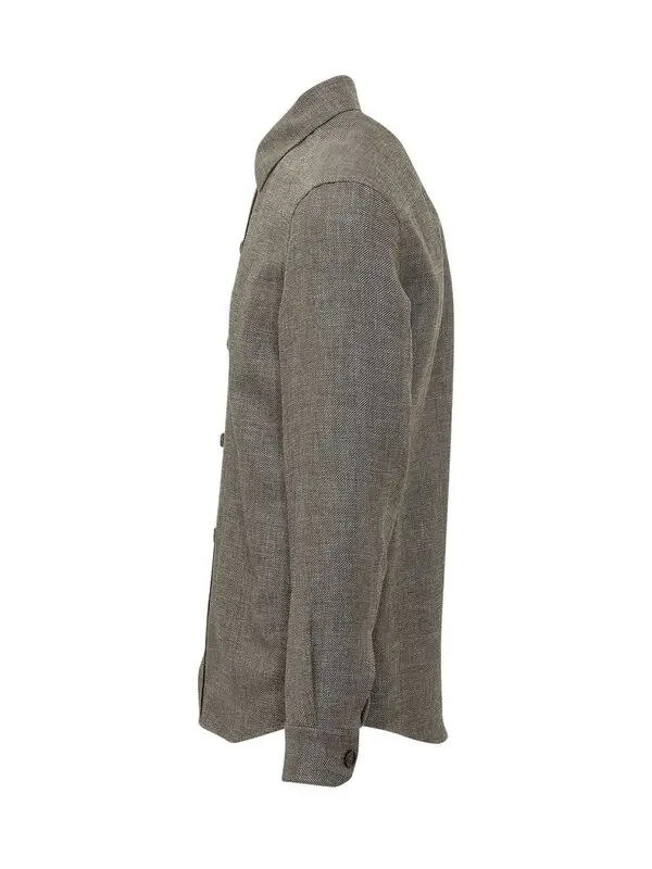 Zegna Buttoned Overshirt - Gray
