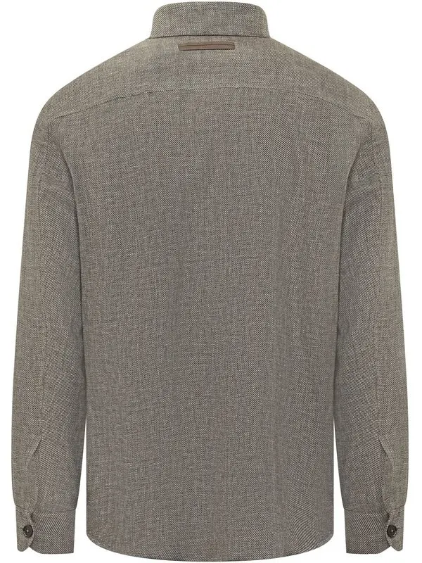Zegna Buttoned Overshirt - Gray