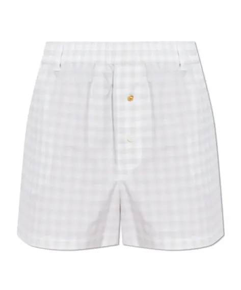 Moschino Checked Boxer Shorts - White