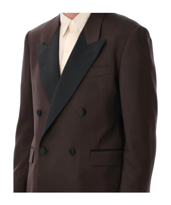 LARDINI Soiree Double-breasted Smoking Blazer