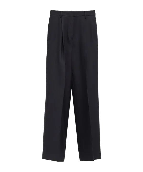 Dries Van Noten Tailored Trousers With Belt Loops - Black