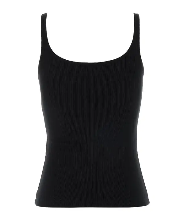 Off-White Off Stamp Rib Tank Top - Black