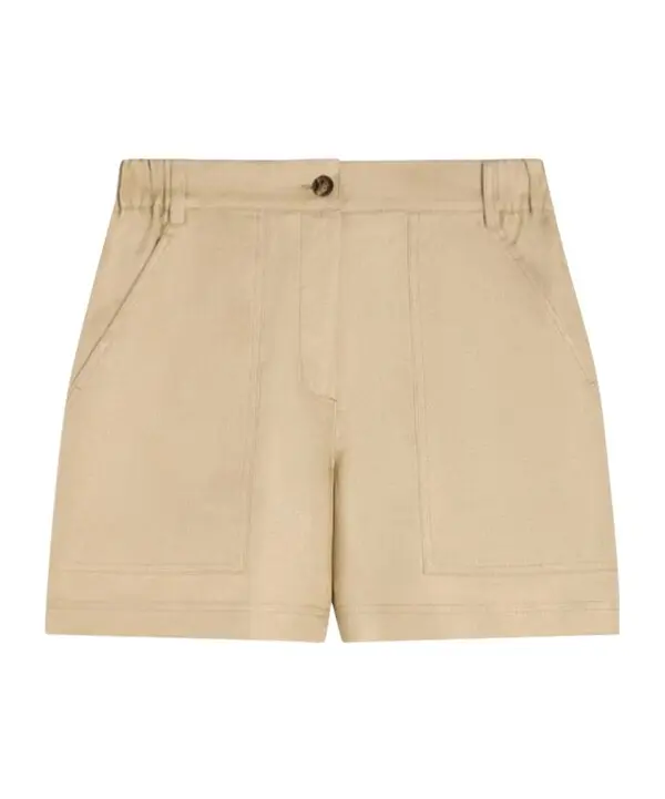 Max Mara High-waisted Tailored Shorts - Sand-colored