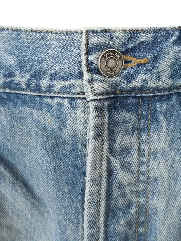 Saint Laurent Mick Straight-leg Jeans - Gray