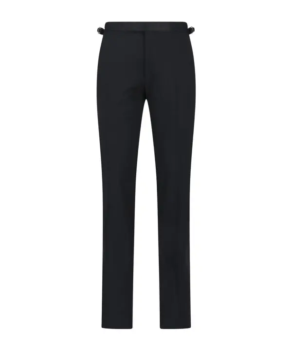 TOM FORD Tailored Straight-leg Trousers - Black
