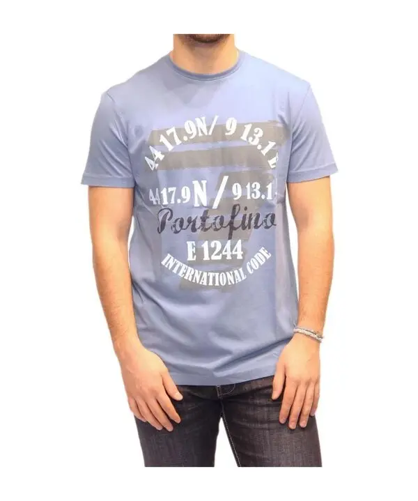 EA7 Printed Round-necked T-shirt