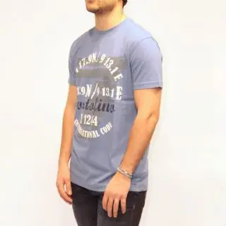 EA7 Printed Round-necked T-shirt