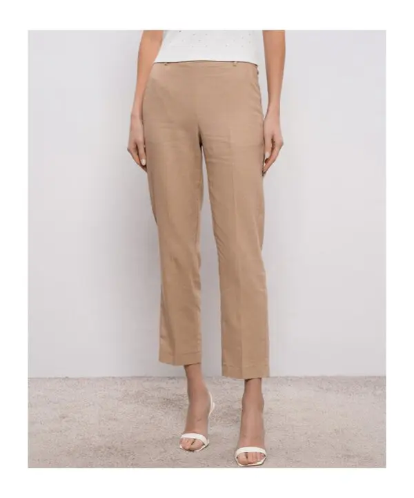 TWINSET Tapered Trousers With Metal Logo Detail
