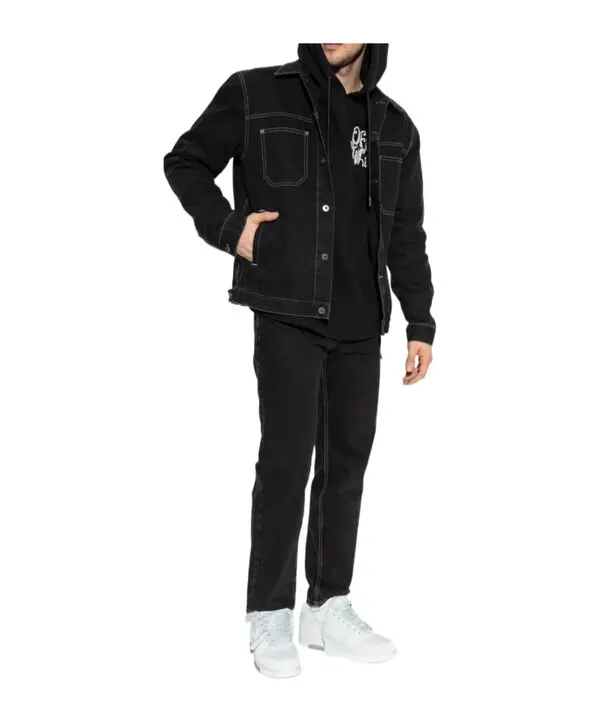 Off-White Long-sleeve Logo Hoodie