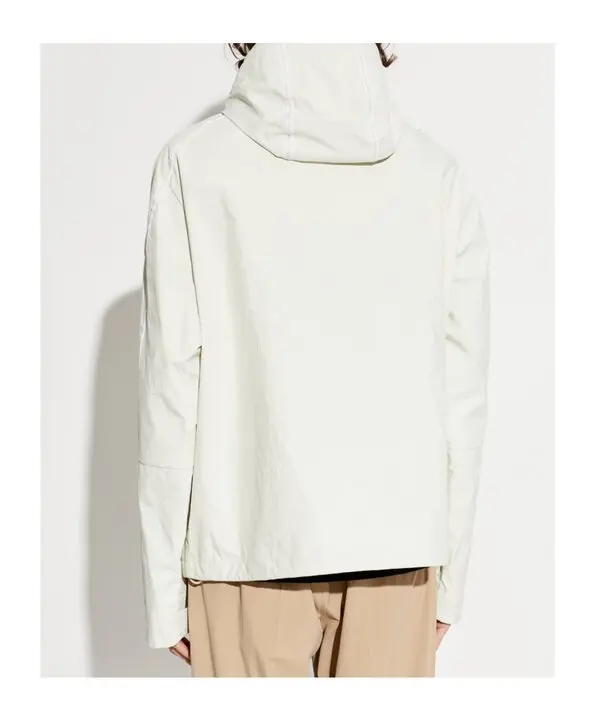 Moncler Zip-front Hooded Jacket - Beige