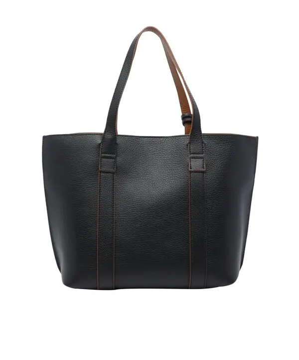Hogan Logo Embossed Top Handle Bag