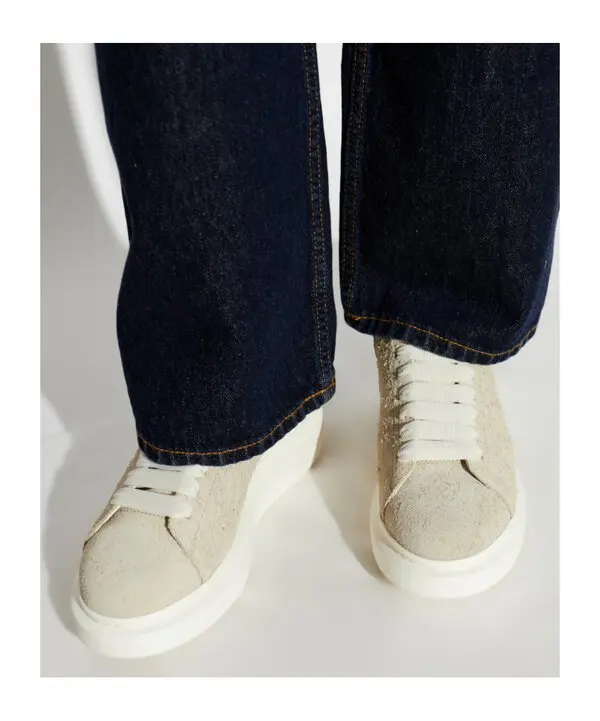 Alexander McQueen Oversized Lace-up Sneakers - Beige