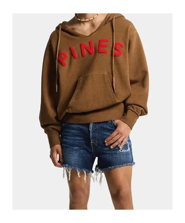 Dsquared2 Pines Logo Hooded Sweatshirt - Brown