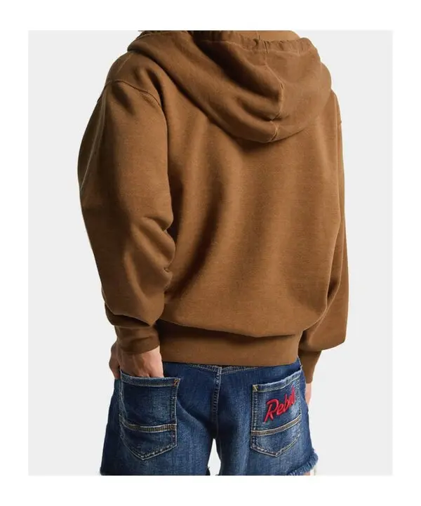 Dsquared2 Pines Logo Hooded Sweatshirt - Brown