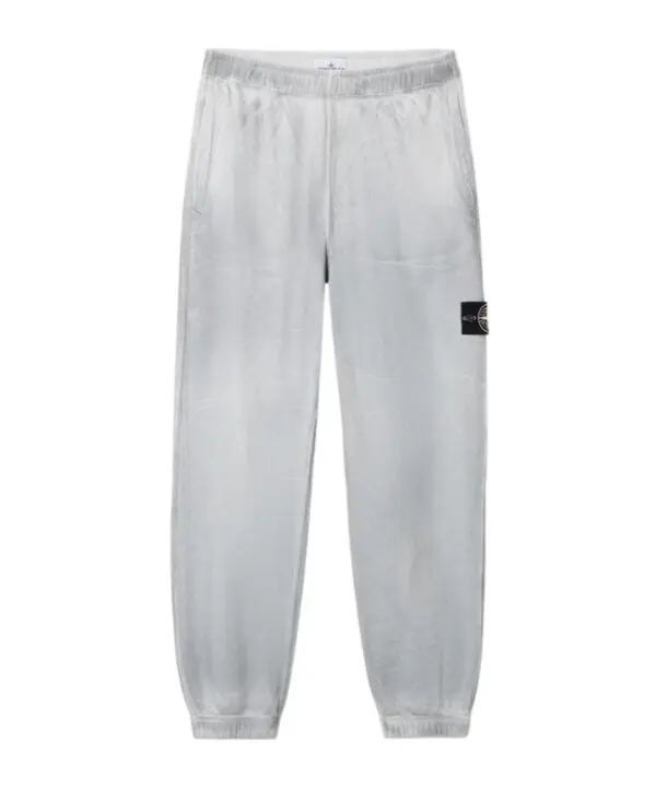 Stone Island Logo Patch Sweat Pants - Sky-blue
