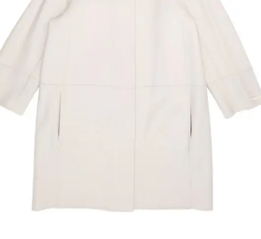 Max Mara Lapel Coat - White