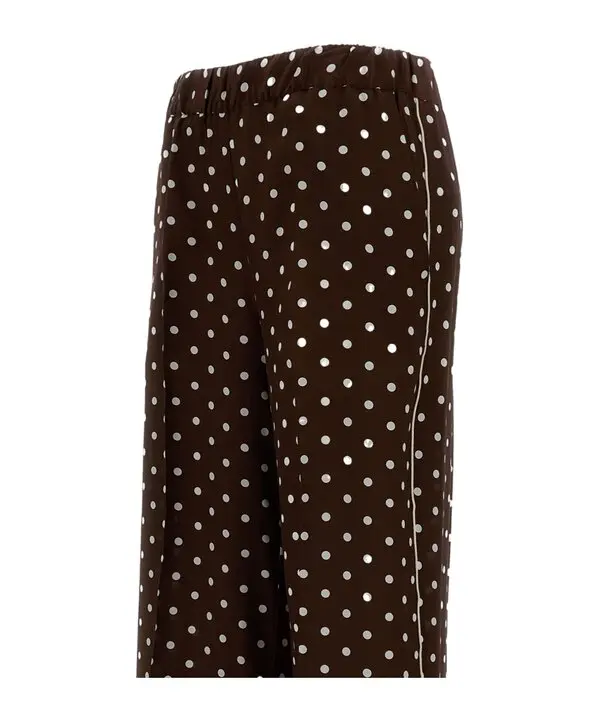 P.a.r.o.s.h Polka Dot Trousers - Green