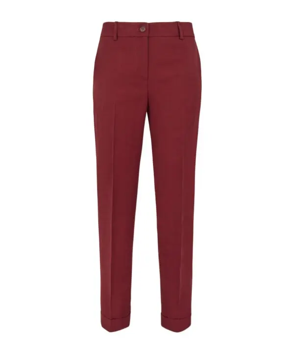 P.a.r.o.s.h Tailored Cuffed Straight-leg Trousers