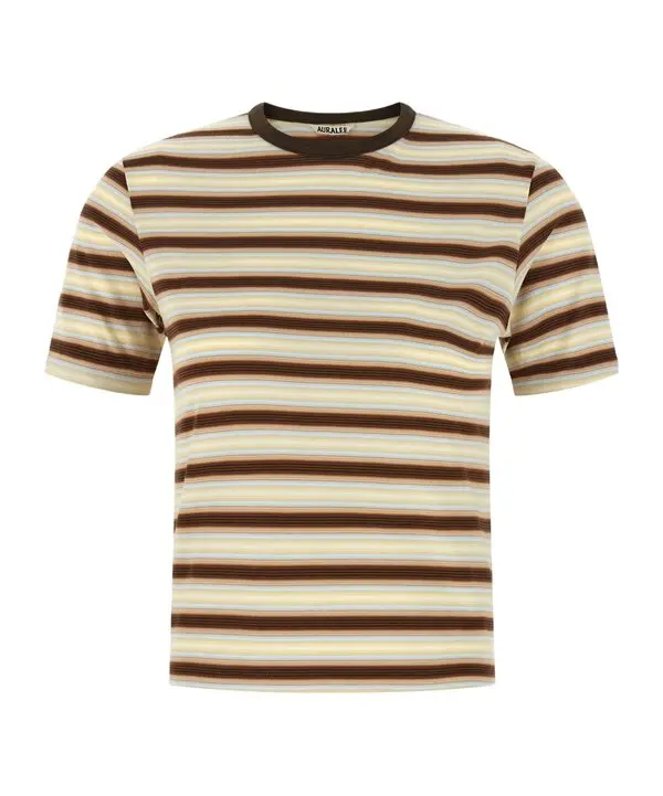 Auralee Gradient Stripe Jersey T-shirt - Multi-color