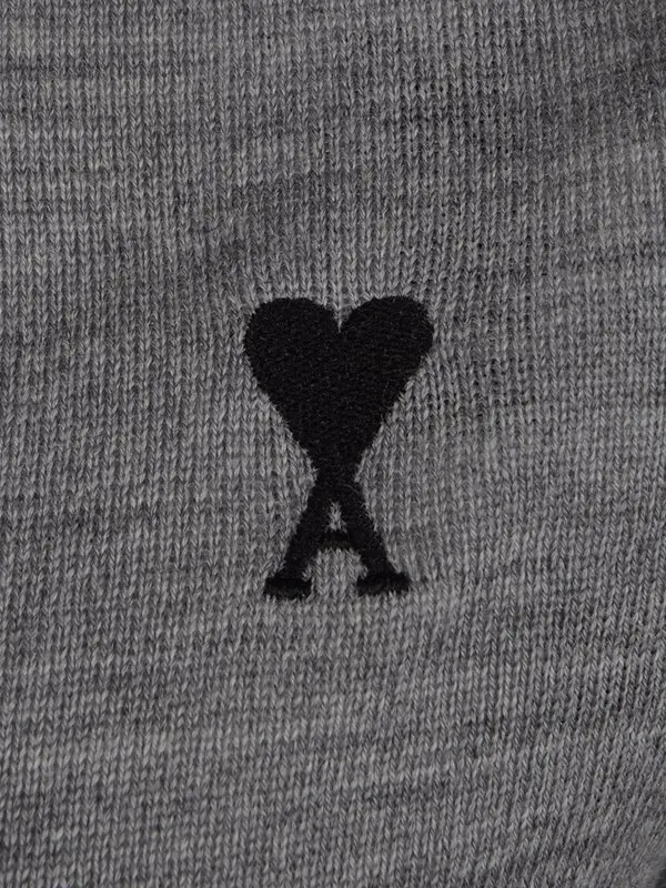 AMI Paris De Coeur Short-sleeved Cardigan