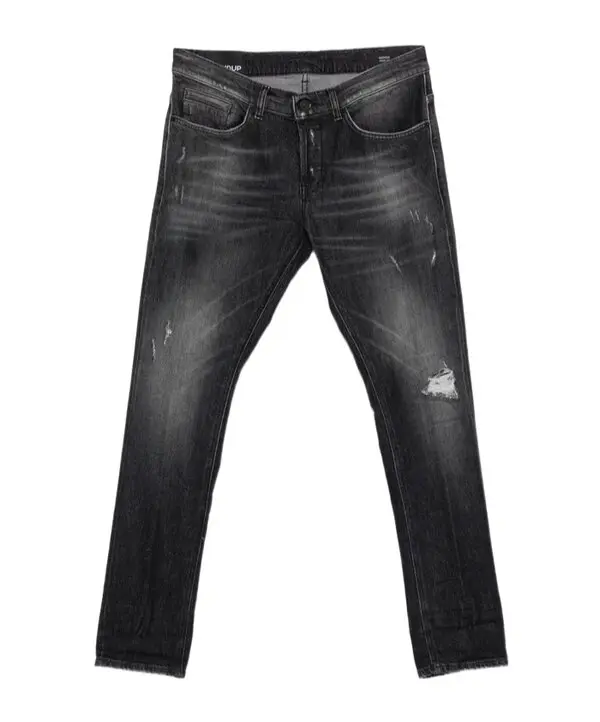DONDUP Distressed Belt Loops Jeans - Black