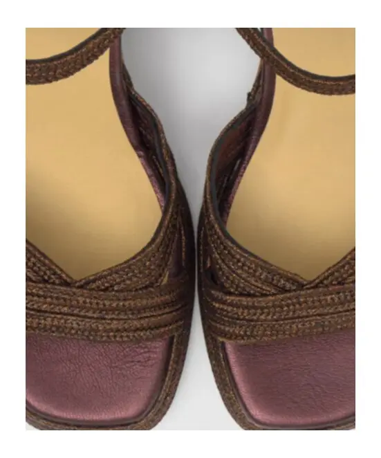CastaÑer Braided Block Heel Sandals