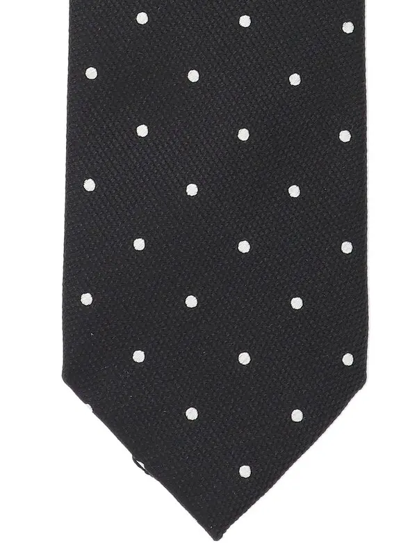 TOM FORD Polka Dot Neck Tie - Black