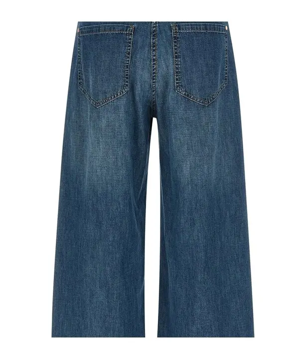 Brunello Cucinelli Logo Patch Wide-leg Jeans