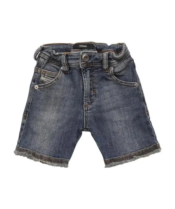 DIESEL® Frayed Jeans Shorts - Black