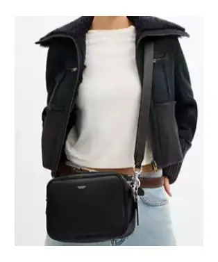 COACH Radio Zip Messenger Bag - Black