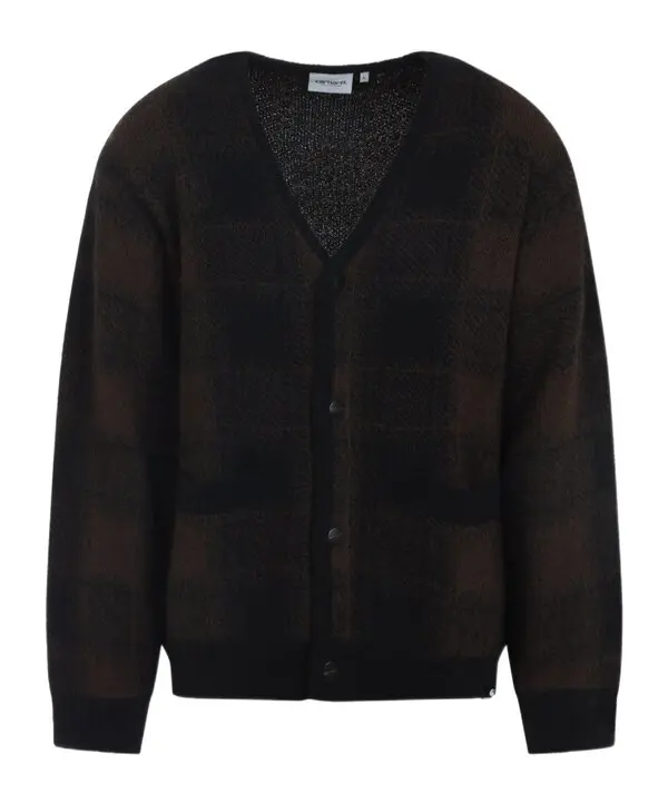 Carhartt Work In Progress Long-sleeved Knitted Cardigan - Black