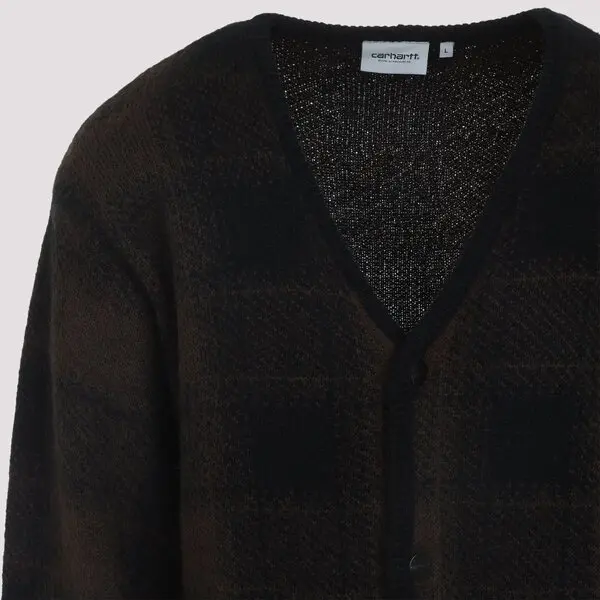 Carhartt Work In Progress Long-sleeved Knitted Cardigan - Black
