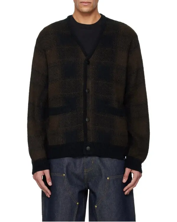 Carhartt Work In Progress Long-sleeved Knitted Cardigan - Black
