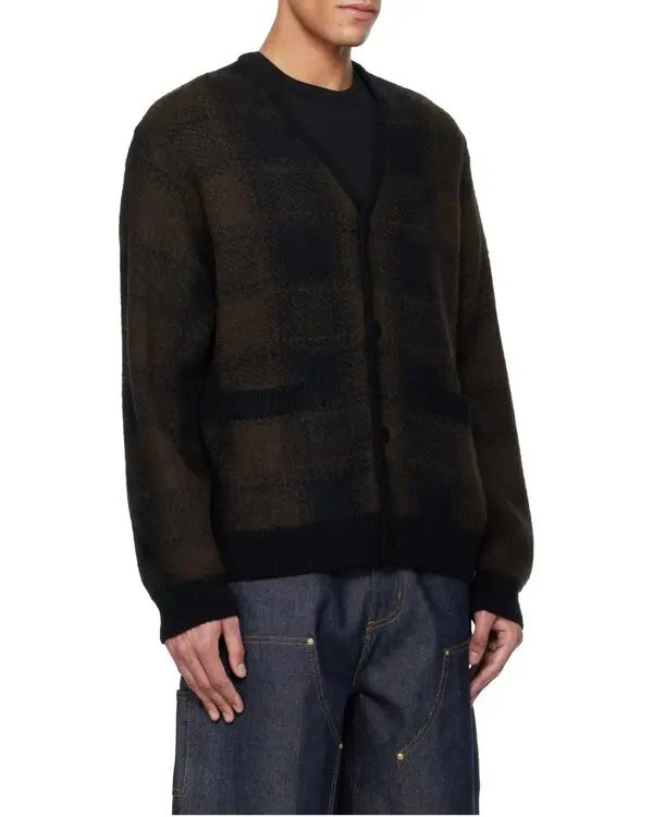 Carhartt Work In Progress Long-sleeved Knitted Cardigan - Black