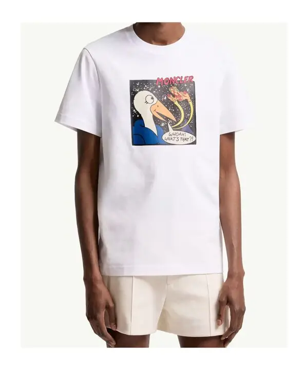 Moncler Space Monduck Printed Crewneck T-shirt
