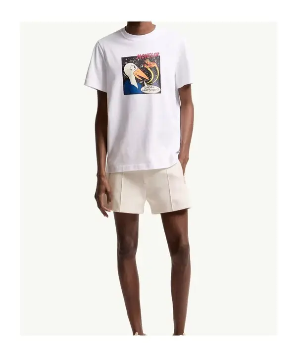 Moncler Space Monduck Printed Crewneck T-shirt