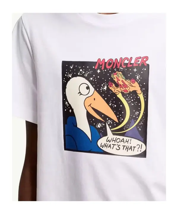 Moncler Space Monduck Printed Crewneck T-shirt