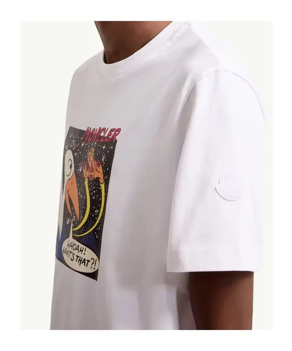 Moncler Space Monduck Printed Crewneck T-shirt