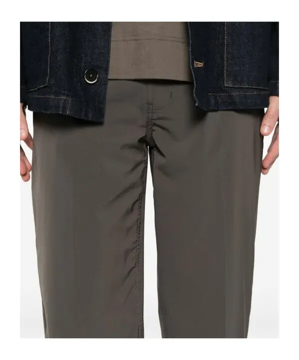 Emporio Armani Stretch Fit Five-pocket Trousers - Brown