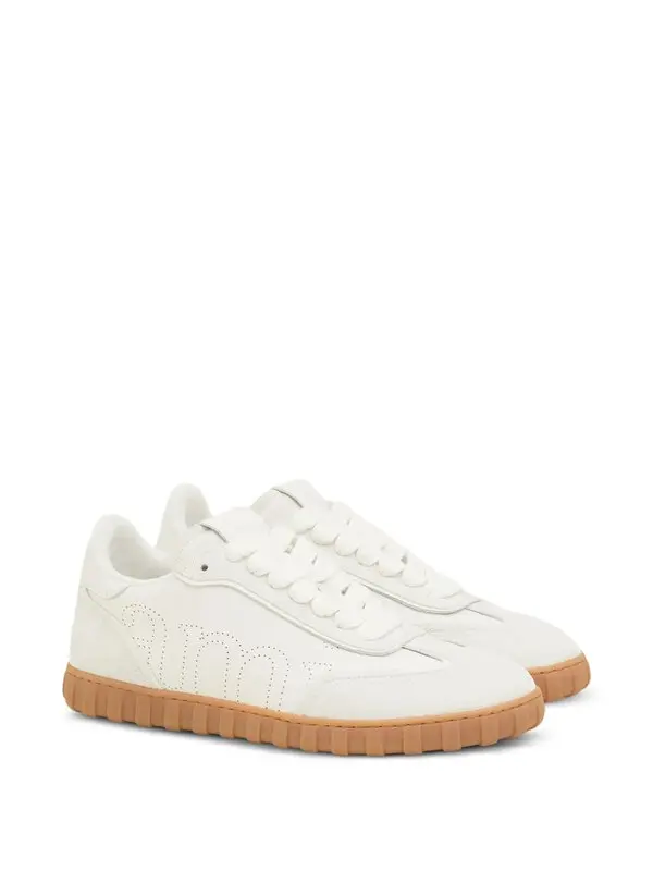 Ami Step Lace-up Sneakers - White