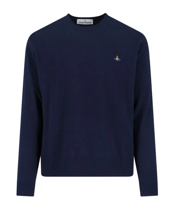 VIVIENNE WESTWOOD Long Sleeve Crewneck Jumper - Black