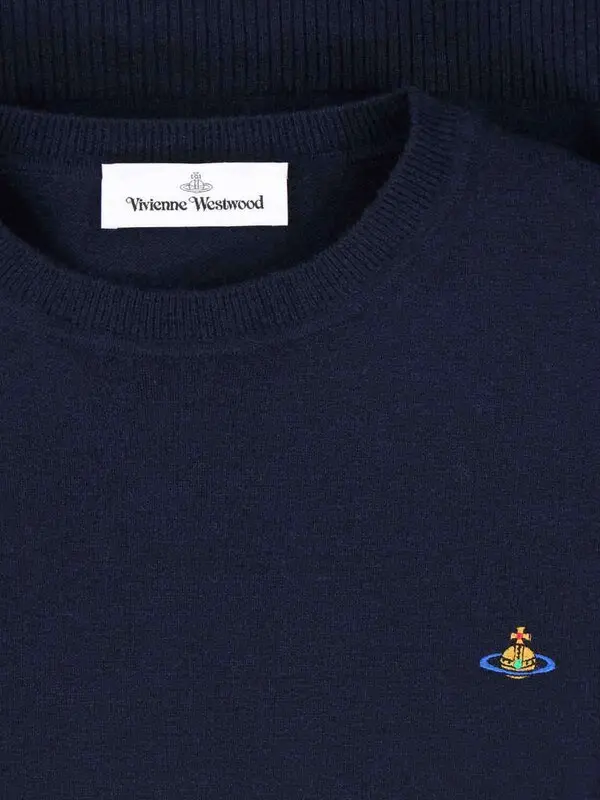 VIVIENNE WESTWOOD Long Sleeve Crewneck Jumper - Black