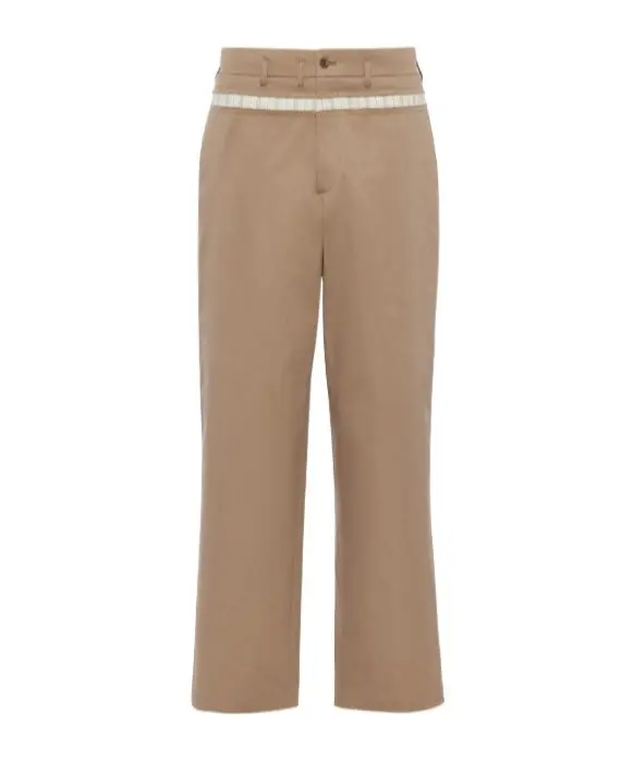 MAISON MARGIELA Waxed Cotton Wide-leg Trousers - Camel